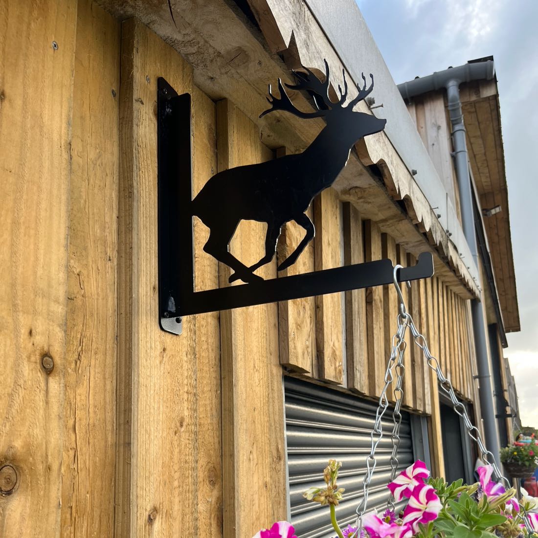 Running Stag Hanging Basket Bracket - Furlong Fabrication