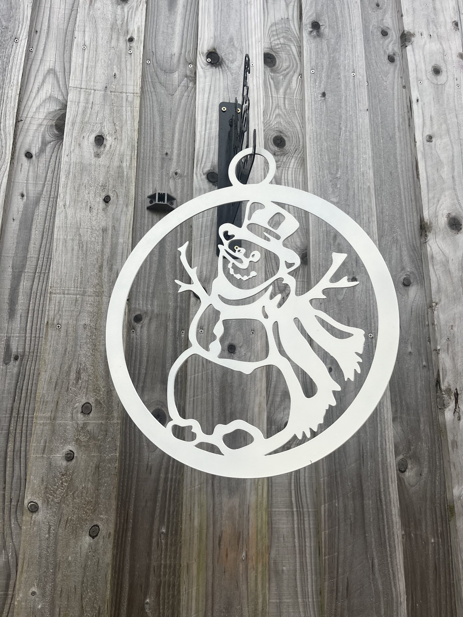 Snowman Christmas Bauble - Furlong Fabrication